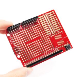 Gikfun Prototype Shield DIY Kit, Uno R3 Case,9v Battery Holder Compatible with Arduino UNO R3