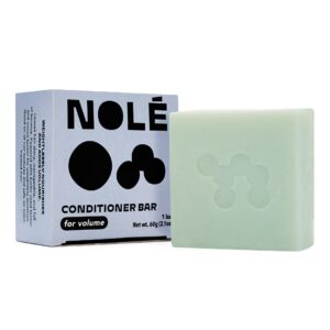 nole care arnica volume conditioner bar with batana oil - rice protein conditioner bar, silky hair formula, sustainable, plastic-free packaging, 2.12 oz bar