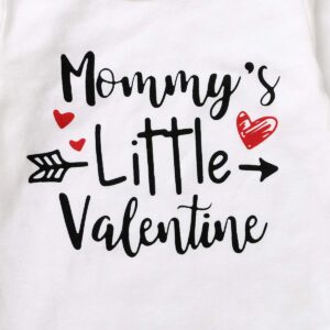 Happidoo Baby Boy Valentine's Day Outfit Newborn 1st Valentine's Day Clothes Little Mister Heart Breaker Bodysuit (White,0-3 Months)