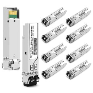 opstran 1000base-sx sfp optical transceiver module compatible with hpe aruba j4858d j4858dcm jl745a q8n53a procurve j4858c j4858b j4858a 850nm 550m ddm duplex lc mmf 10pcs/pack