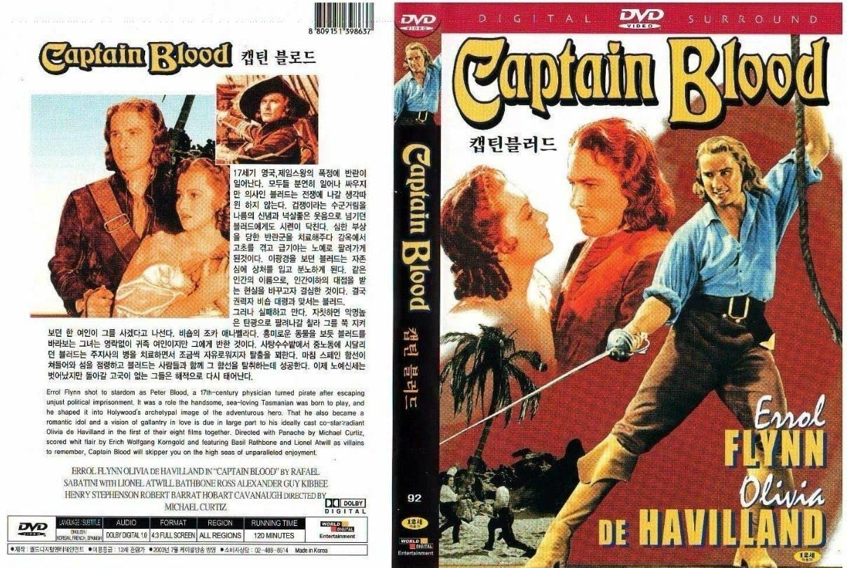 Captain Blood (1935) DVD Errol Flynn