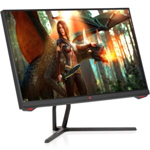 deco gear 25" gaming monitor, fast ips 1ms panel with 144hz refresh rate, 1920x1080 full hd resolution, adaptive sync, vesa compatible - (renewed)