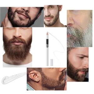 NewBang 12PCS Barber Pencil Hairline Pencils Beard Guide Beard Outliner Pencils with Built-in Sharpener,Hairline Outliner Pencils and Beard Shaping Pencils for Men and Women(White)