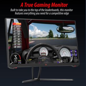 Deco Gear 25" Gaming Monitor, Fast IPS 1ms Panel with 144Hz Refresh Rate, 1920x1080 Full HD Resolution, Adaptive Sync, VESA Compatible - (Renewed)