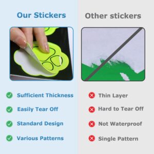 2Pcs Reflective Stickers High-Visibility Reflective Tape Cycling Reflective Stickers Backpack Reflective Stickers Night Safety Sticker Warning Beautification Stickers（Smile）