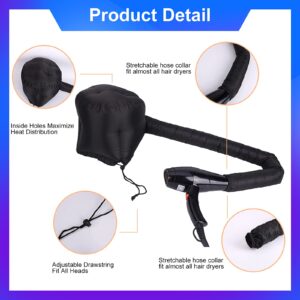 Hair Care Soft Bonnet Hair Dryer Attachment with Hose, Speed Up Full Hair Drying, No Damage to Hair, Easy to Wear, Suitable for All Head Shapes