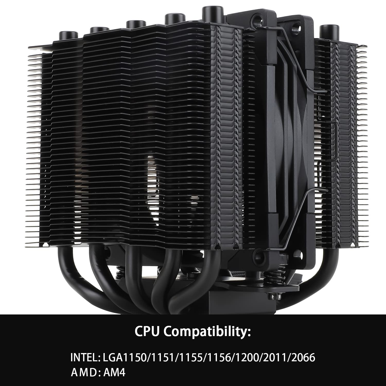 Thermalright Silver Soul 110 Black CPU Cooler Dual Towers, 5 Heat Pipes, 110MM Hight, TL-B9B PWM Fan, Aluminium Heatsink Cover, AGHP Technology, for AMD AM4 AM5/Intel 1700/1150/1151/1200/2011