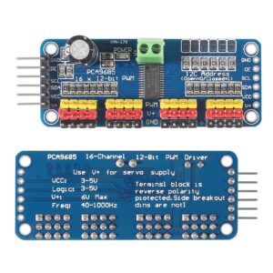 Alinan 2pcs PCA9685 16 Channel 12 Bit PWM Servo Motor Driver Board I2C IIC Module IIC Interface