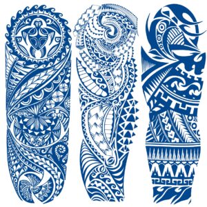 semi-permanent tribal tattoos, 3-sheet temporary tattoo,plant-based ink fake tattoos