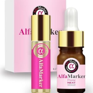 ALFAMARKER Flame Pheromone Perfume Oil for Women - (5ml rollon+5ml dropper) - Long-Lasting Fragrance