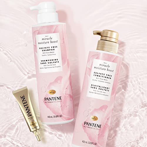 Pantene Nutrient Blends Miracle Moisture Boost Conditioner with Rose Water, 13.5 oz (Pack of 2)