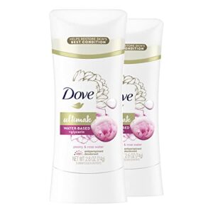 dove ultimate antiperspirant deodorant stick peony and rose water 2.6 oz 2 count