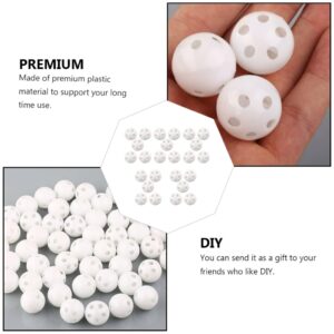 Toddmomy 50Pcs Round Doll Noise Maker Repair Fix Toy - Rattle Squeaker Noise Maker Replacement Rattle Insert Crafts Accessories 24mm