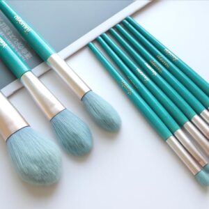 Makeup Brushes, Makeup Kit 10PCS, Make up Brushes Set Blue with Case for Makeup