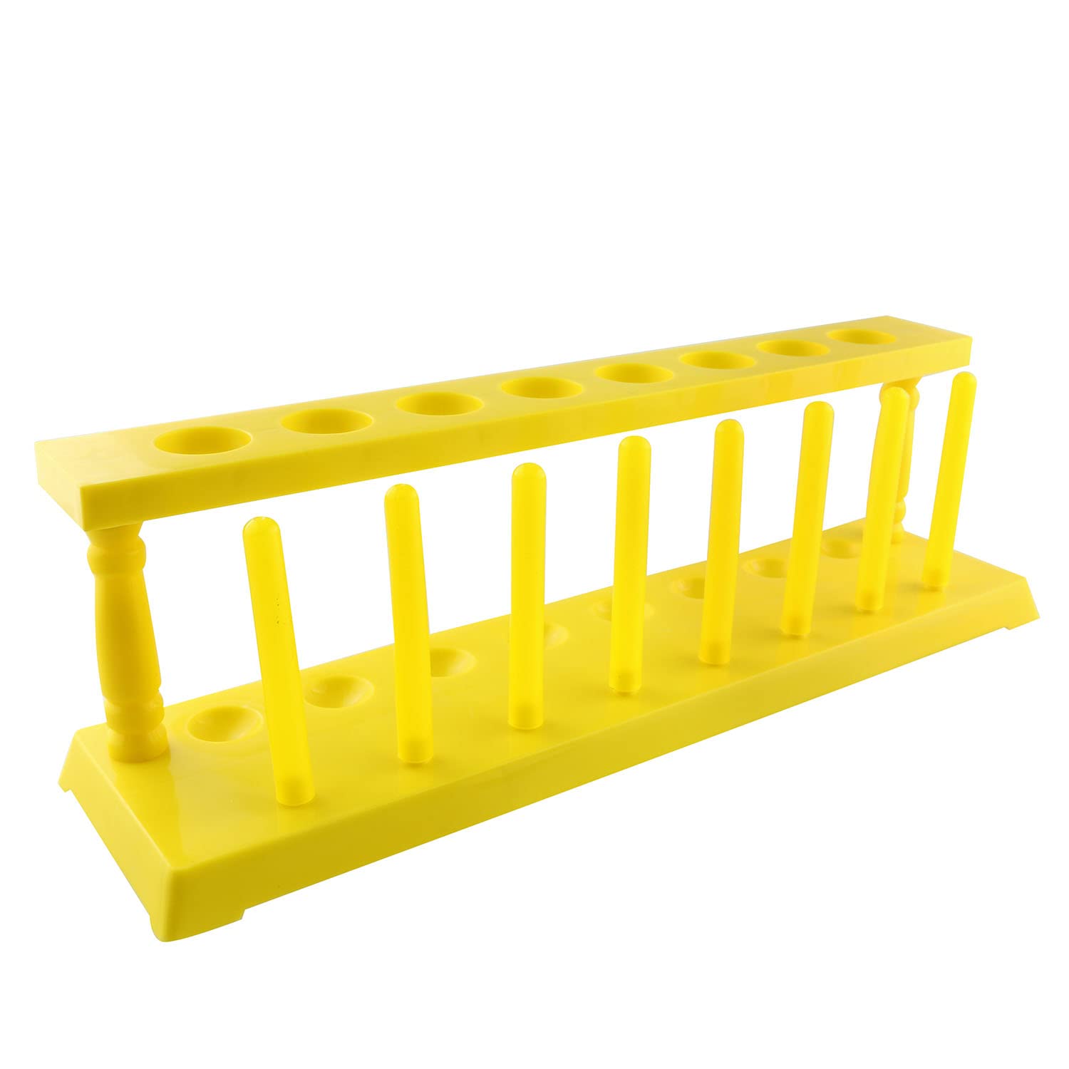 JCBIZ Test Tube Rack Teaching Instrument 8 Wells 8 Pins Removable Plastic Test Tube Holder Rack for Chemical Biophysics Experiment