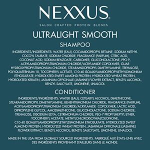 Nexxus Ultralight Weightless Shampoo & Conditioner for Dry, Frizzy Hair - Smooth Treatment to Block Out Frizz, 13.5 oz (Pack of 2)