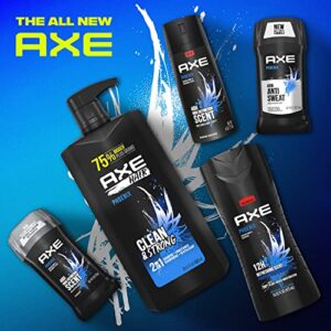 AXE Wash and Care for Clean and Strong Hair Phoenix 2-in-1 Shampoo and Conditioner Crushed Mint and Rosemary 100 percent Recycled Bottle 28 oz 4 Pack