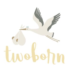 Twoborn - Fitted Crib Sheet for Twins - Boys, Girls, Unisex - Can't Have One Without The Otter Twins Nursery Decor, Premium 100% Cotton Jersey, Fits Standard Crib Mattress