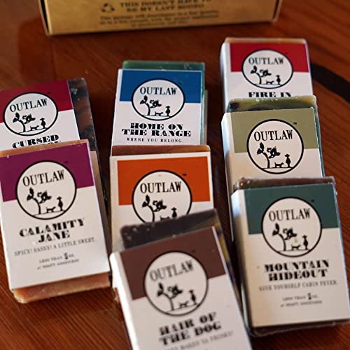 Unique Handmade Soap Samples - Try 8 Unconventional Popular Natural Soaps - Sample Set Soap for Men and Women - By Outlaw