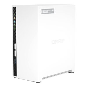 QNAP TS-233-US 2 Bay Affordable Desktop NAS with ARM Cortex-A55 Quad-core Processor and 2 GB RAM