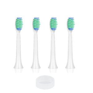 auwish electric toothbrush brush head x 4 and bottom silicone cover for auwish sonic toothbrushes