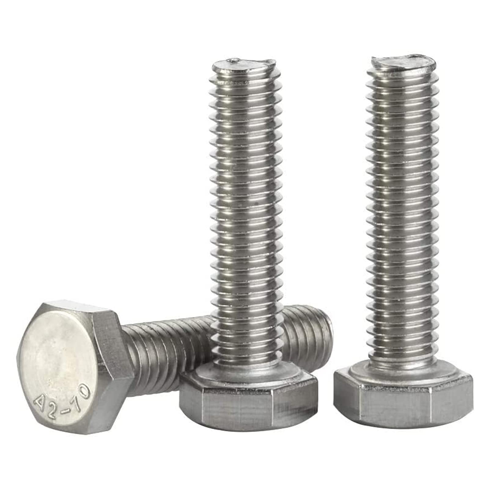 2 Pcs M12 Hex Bolt M12-1.75 x 120mm UNC Hex Head Screw Bolts A2-70(304) Stainless Steel Fully Threaded Hex Tap Bolts (304 ss;M12 x 120mm)