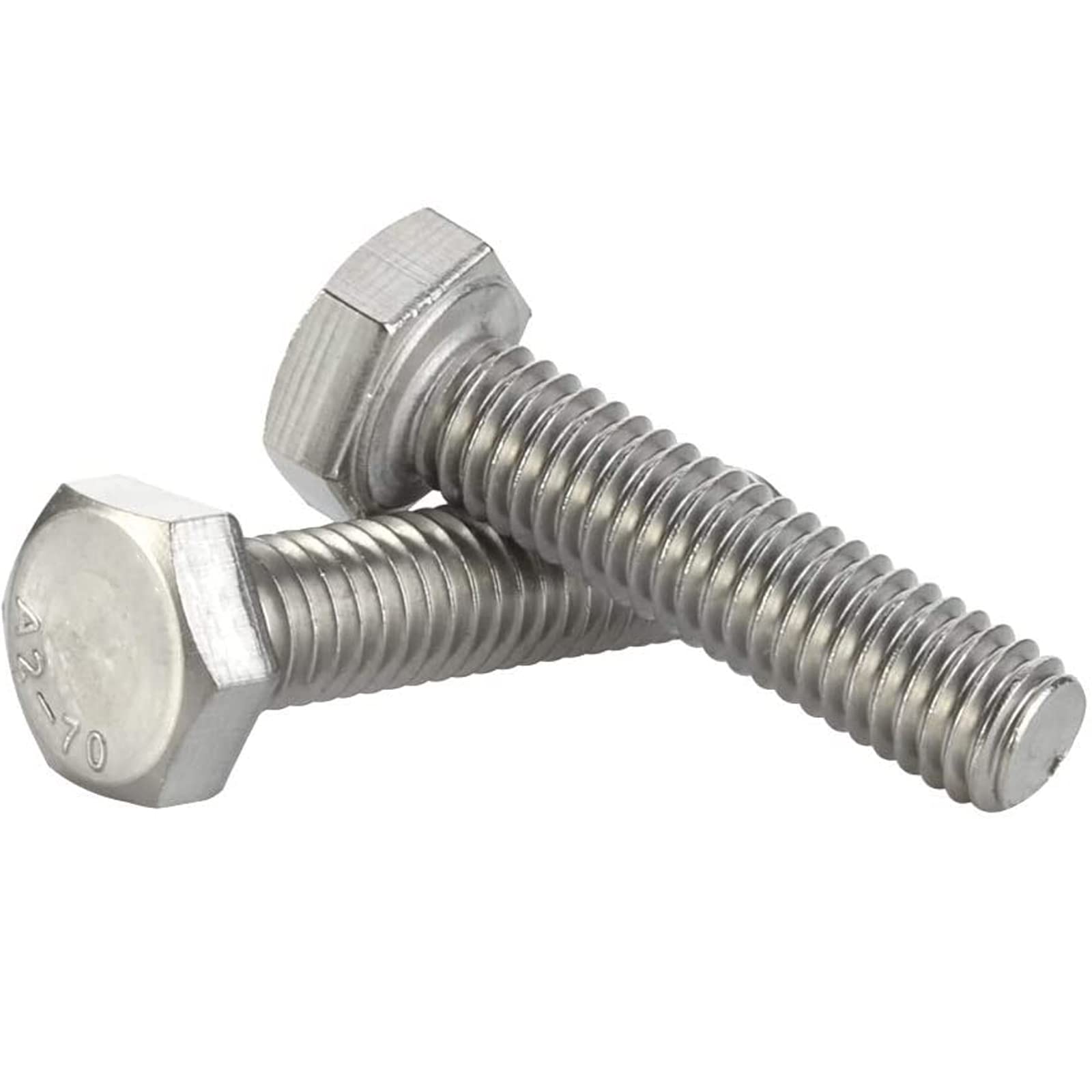 2 Pcs M12 Hex Bolt M12-1.75 x 120mm UNC Hex Head Screw Bolts A2-70(304) Stainless Steel Fully Threaded Hex Tap Bolts (304 ss;M12 x 120mm)