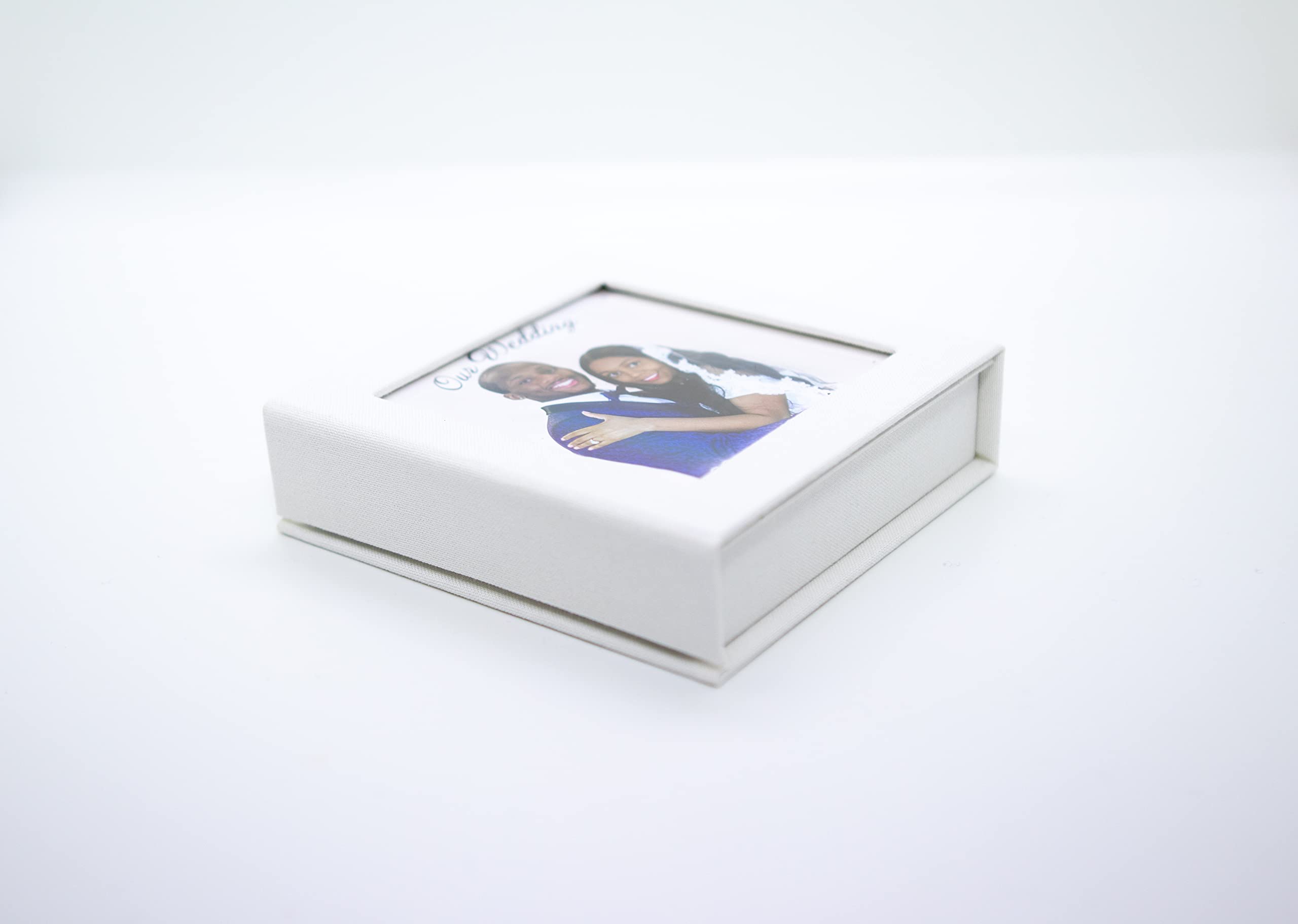 USB Flash Drive Box with Photo (White)