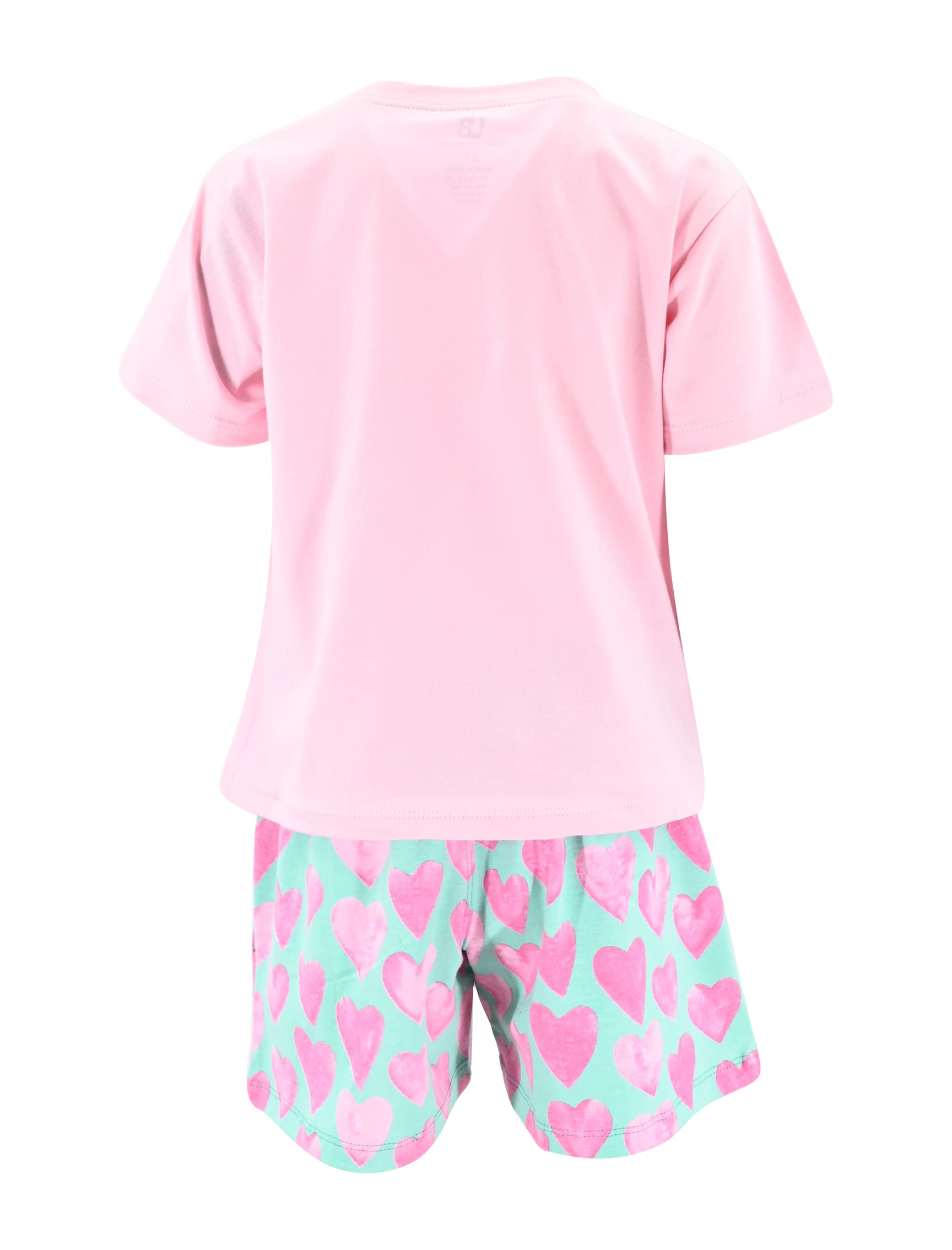 Unique Baby Boys Valentines Here To Steal Hearts Shorts Set Outfit (4Y, Pink)