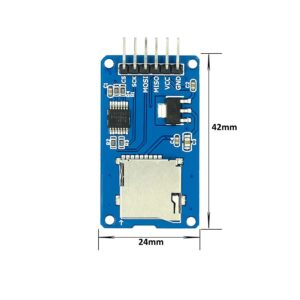 Micro SD Card Adater Reader Write Module SPI 6Pin Interface Driver Module Memory Conversion Adapter for Arduino UNO PI R3 (4PCS)