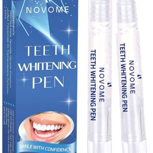 Teeth Whitening Pen, Instant Teeth Whitener, Effective Teeth Whitening Gel, Painless for Tooth Whitening, Perfect Sensitive Teeth Whitening Product, Travel Friendly, Natural Mint Ingredient- 2Pcs