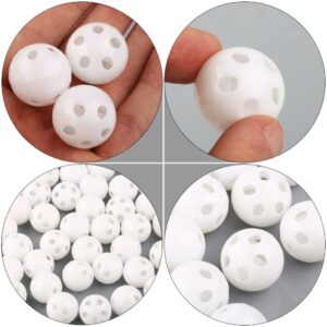 Toddmomy 50Pcs Round Doll Noise Maker Repair Fix Toy - Rattle Squeaker Noise Maker Replacement Rattle Insert Crafts Accessories 24mm