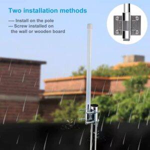 Waterproof 8dBi Lora 915MHz Fiberglass Antenna with 20Ft Low Loss KMR195 Cable for Crypto Helium Hotspot RAK MNTD Nebra Bobcat 300 SenseCAP M1 EasyLinkIn SyncroB.it Hotspot HNT Miner