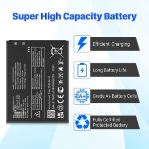 SHENMZ TLi017D1/TLi017C1 Battery, (2024 Upgrade) 2800mAh New 0 Cycle Higher Capacity Replacement Battery for TCL Flip Pro VZW-TCL-4056W TLi017D1 TLi017C1