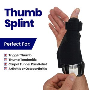 Thumb Brace Thumb Splint CMC I Thumb Spica Splint Thumb Arthritis Pain Relief & Thumb Support I Wrist Brace & Trigger Thumb Stabilizer For Joint Tendonitis Tenosynovitis I Hand Brace Left & Right Hand