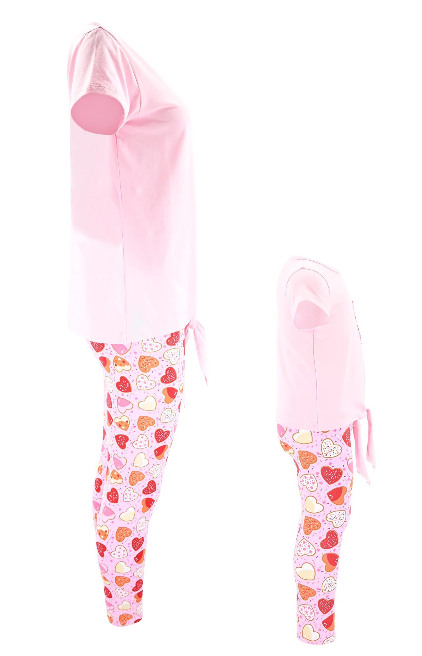 Unique Baby Mommy and Me Valentines Day Heart Cookie Matching Outfits (Md, Pink)