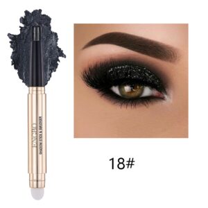 Wismee Eye shadow Stick Makeup Eye Brightener Stick Cream Eye Shadow Pencil Shimmer Eyeshadow Stick for Eye Makeup Cosmetics Christmas Birthday Gift for Women (Pearl White Shimmer)