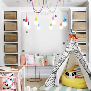 JLDSO Colorful Spider Kids Chandelier,Kids Playroom Light Fixture Ceiling,Rainbow Chandelier for Girls Room,Boy Room,Classroom,Bedroom,Classroom.