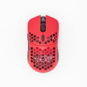 g-wolves hati hts (small) ace wireless gaming mouse - paw3370 sensor - 50 to 19,000 cpi - 54±2gram(1.8 oz) - ttc golden color encoder - ultra lightweight honeycomb design (red)