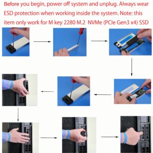 New 2X M.2 SAS Flex Bay Modules w/ Tray & 1x U.2 NVME Expansion Interface Backplane Kit Compatible with Dell Precision 7920 T7920 Without SSD only for M Key 2280 M.2 NVMe (PCIe Gen3 x4) SSD