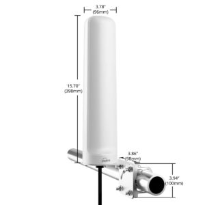 Peplink Cellular & WiFi Antenna Maritime 20G | LTE Connectivity 2x2 MIMO Dual Band Ultra-Wide Bandwidth | Built-in High Gain Amplifier GPS Receiver | Designed for Long Range and Maritime Excellence