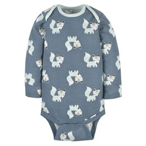 Gerber Baby Boys 3-Pack Long Sleeve Onesies Bodysuit Fox 0-3 Months