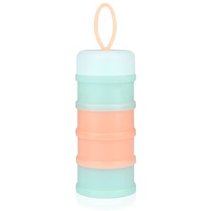 accmor baby formula dispenser on the go, stackable formula dispenser for travel formula container to go, non-spill milk powder baby kids snack storage container, bpa free