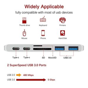 Docking Station, Simultaneous Connection USB C Adapter Large Scale Expansion for Data Transmission