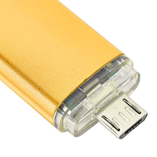 Micro USB Drive, Compact Shape High‑Speed Pen Drive with OTG Plug for Smart Phones for Computer(128GB)