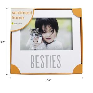 Pearhead Besties Frame, Pet Keepsake Picture Frame, Baby Girl Nursery Décor, Baby Boy Nursery Décor, 1 Count (Pack of 1)