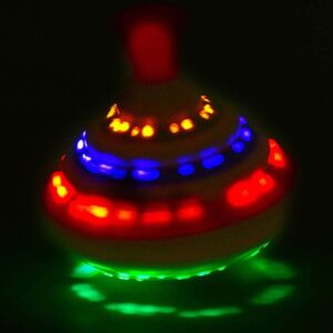 PATKAW Spinning Top, led Gyroscope 1 Pc Music Gyro Spinning Top Toy Spinning Tops for Kids Flash Gyro for Childrens Birthday Present, Party Music Light up peg Tops Supplies Spinning top led Toys