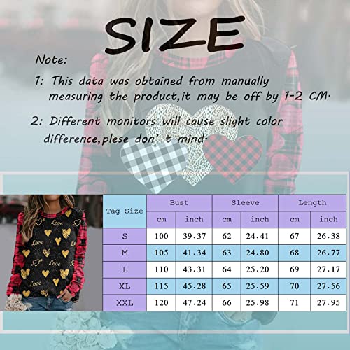 Winnerlion Valentine's Day Sweatshirts for Women Dwarf Print Casual Sweatshirt Long Sleeve Crewneck Shirt Pullover Tops (Pink, XL)