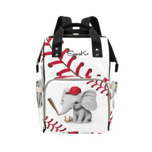 cuxweot baseball baby elephant diaper bags personalized with name customized travel back pack hiking camping mum backpack