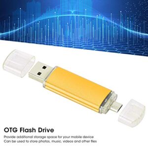 Micro USB Drive, Compact Shape High‑Speed Pen Drive with OTG Plug for Smart Phones for Computer(128GB)